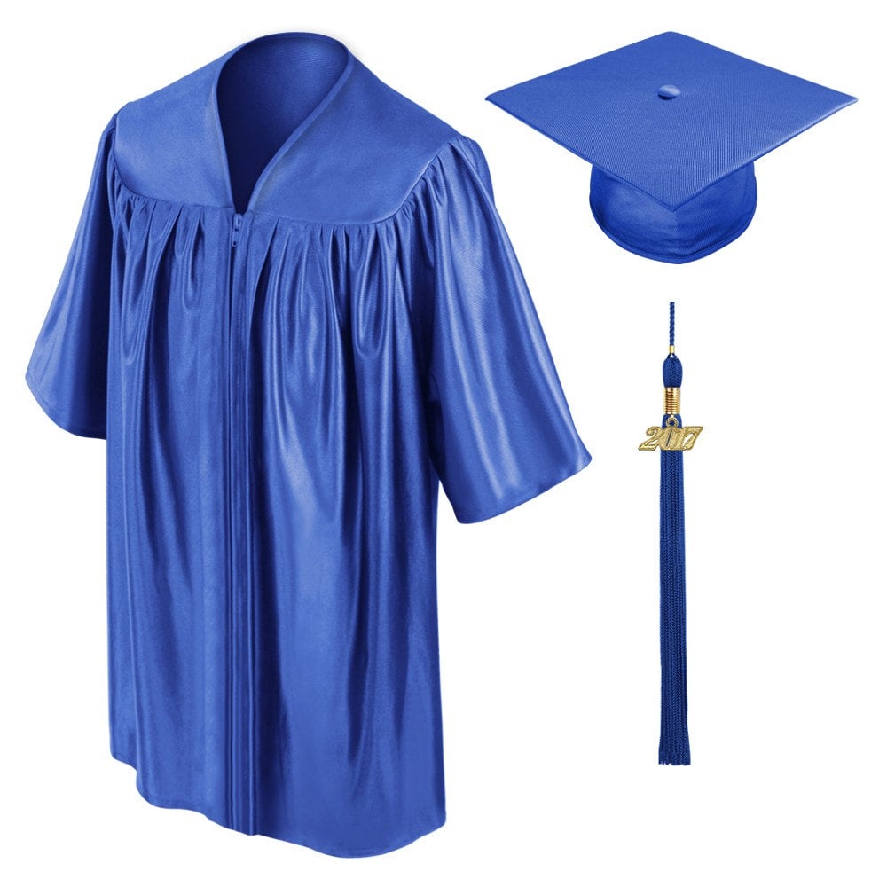 blue cap and gown for kindergarten